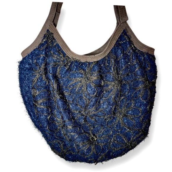 Miss Albright | Bags | Miss Albright Specialty Anthropologie Boho Blue ...